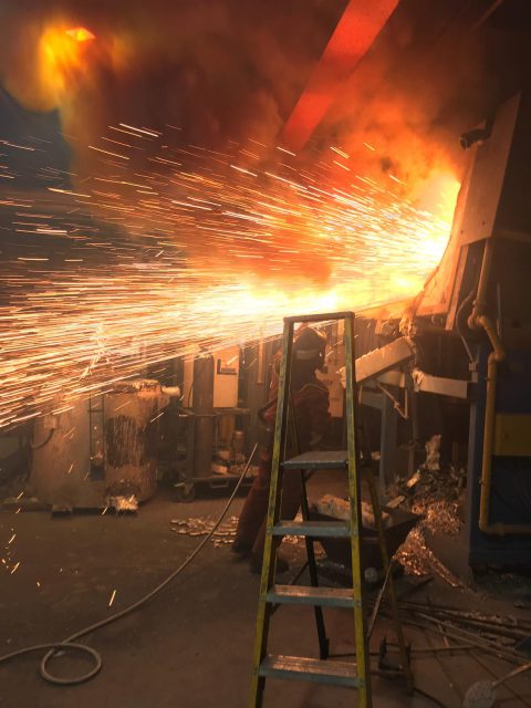 Thermic Lancing - On-site Portable Thermic Lancing - Calvert Site Services